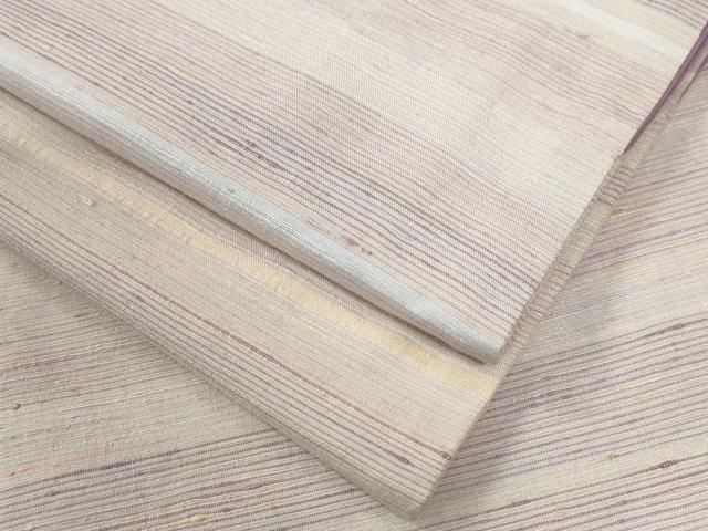 平和屋着物●紅花紬　米沢　霞文　正絹　逸品　CAAU2592yc