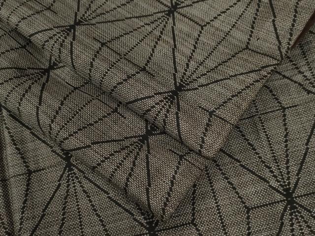 平和屋着物●本場大島紬　9マルキ　麻の葉文様　正絹　逸品　CAAU2632yc