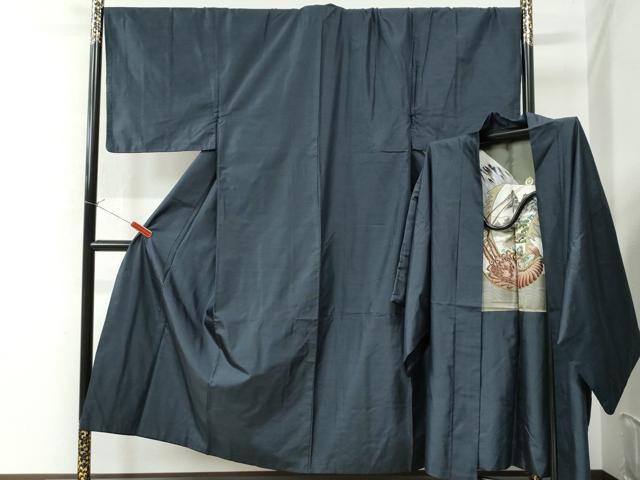 平和屋着物●男性　本場大島紬　アンサンブル　80亀甲　総詰め　正絹　逸品　CAAU2638yc