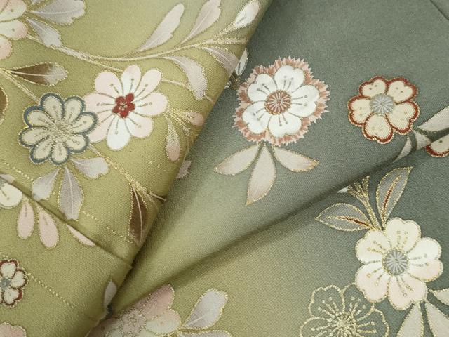 平和屋着物●上質な小紋　辻が花　暈し染め　金彩　正絹　逸品　CAAU2654yc