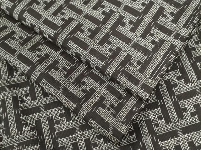 平和屋着物●本場村山大島紬　吉祥文　正絹　逸品　未使用　CAAU2715yc