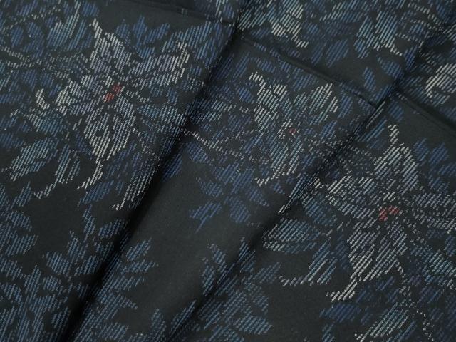 平和屋着物●本場大島紬　枝花文　やまと誂製　正絹　逸品　未使用　CAAU2751yc