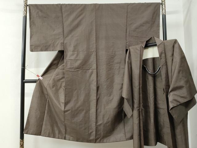 平和屋着物●男性　本場大島紬　アンサンブル　吉祥文　正絹　逸品　CAAU2767yc