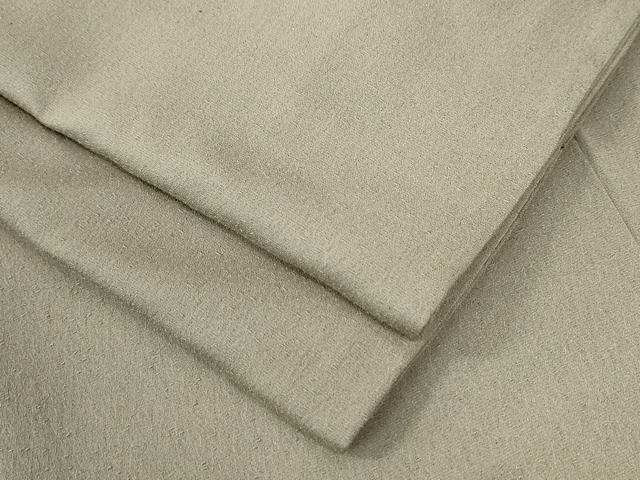 平和屋着物●男性　本場大島紬　薩摩結城　色無地　油色　正絹　逸品　CAAU2778yc