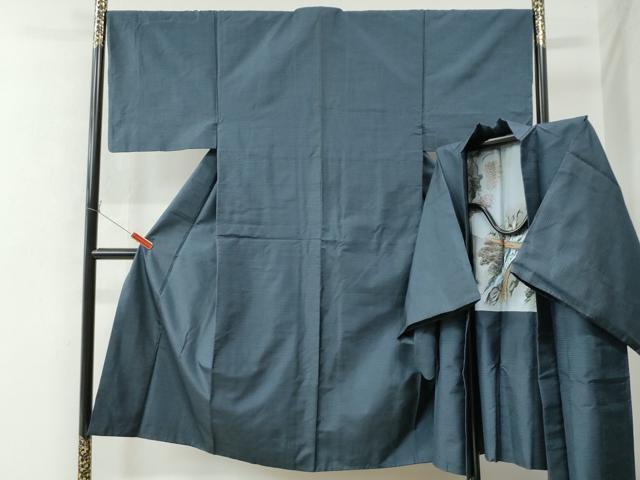 平和屋着物●男性　本場大島紬　アンサンブル　100亀甲　総詰め　正絹　逸品　CAAU2811yc