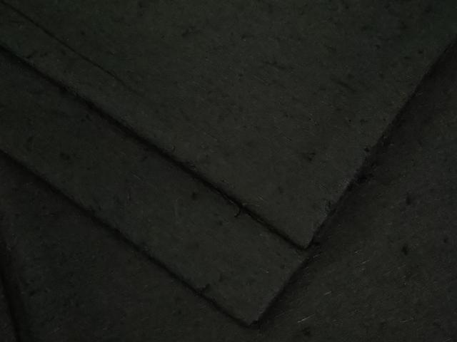 平和屋着物●男性　色無地　黒地　正絹　逸品　CAAU2863yc