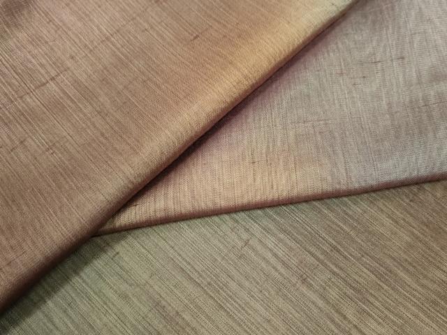 平和屋着物●上質な紬　霞文　正絹　逸品　CAAU2870yc