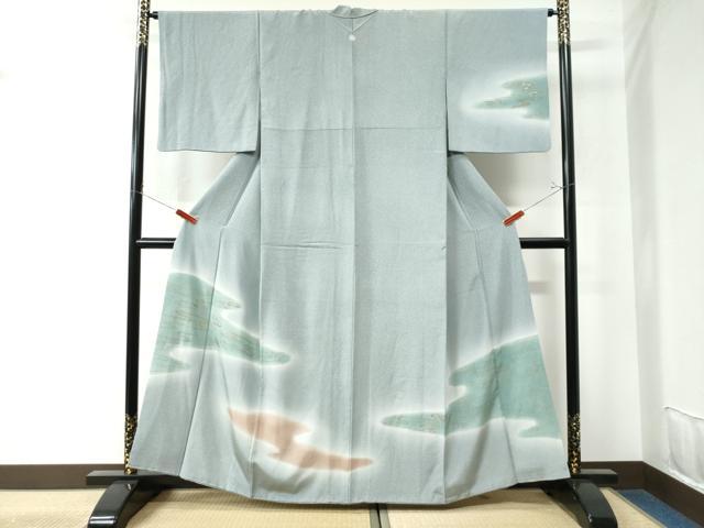 平和屋着物●訪問着　霞文　暈し染め　金彩　正絹　逸品　CAAU2884yc