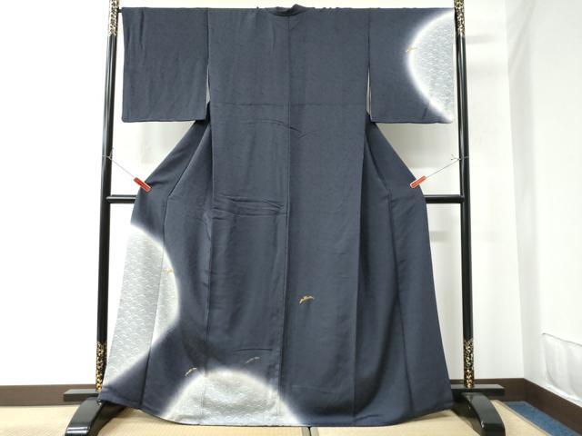 平和屋着物●訪問着　雪芝文　暈し染め　金彩　正絹　逸品　CAAU2885yc