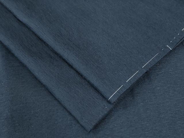 平和屋着物●男性　紬　色無地　留紺色　正絹　逸品　未使用　CAAU2894yc