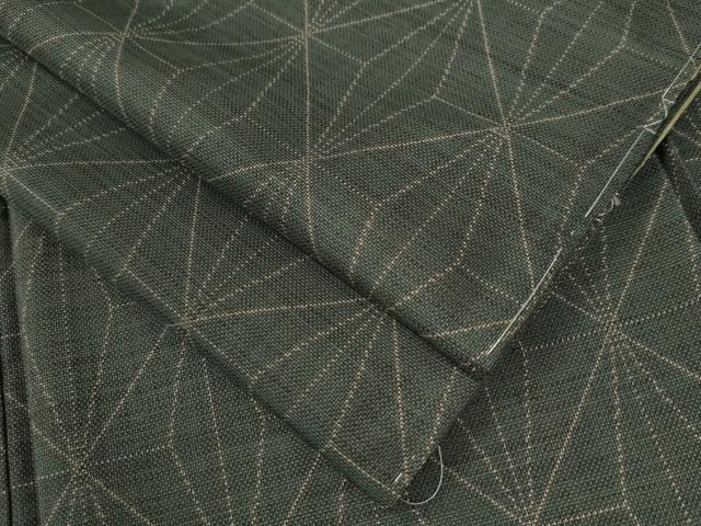 平和屋着物●本場大島紬　9マルキ　麻の葉文様　正絹　逸品　未使用　CAAU2903yc