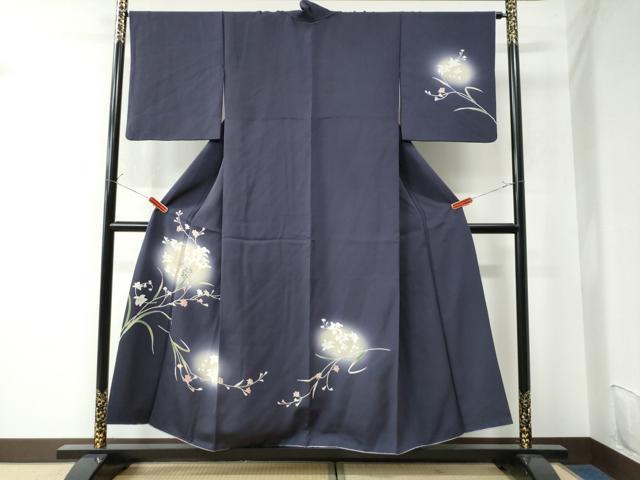 平和屋着物●訪問着　枝花文　暈し染め　正絹　逸品　CAAU2966yc