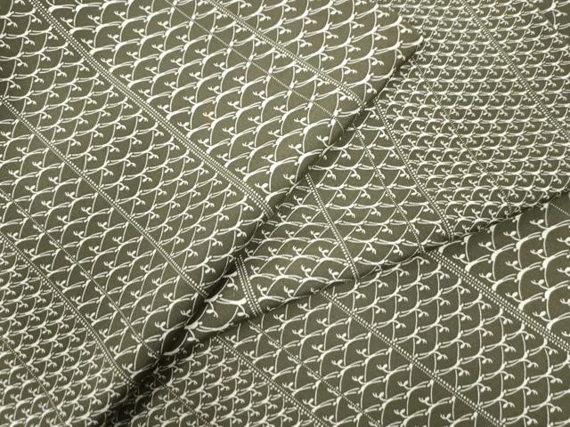 平和屋着物●上質な小紋　立波間道　正絹　逸品　CAAU3075yc