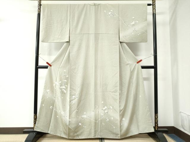 平和屋着物○訪問着 友禅 作家物 枝花文 暈し染め 正絹