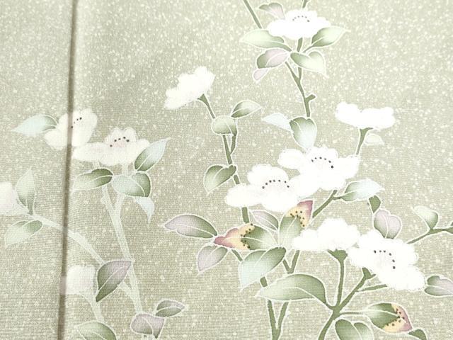 平和屋着物○訪問着 友禅 作家物 枝花文 正絹 逸品 DAAS3126ps