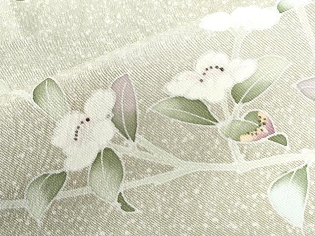 平和屋着物○訪問着 友禅 作家物 枝花文 暈し染め 正絹