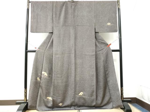 平和屋着物●訪問着　刺繍　霞舞蝶文　金彩　正絹　逸品　CAAU3085yc