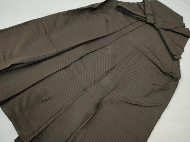 平和屋着物●男性　馬乗り袴　縞　正絹　逸品　CAAU3091yc