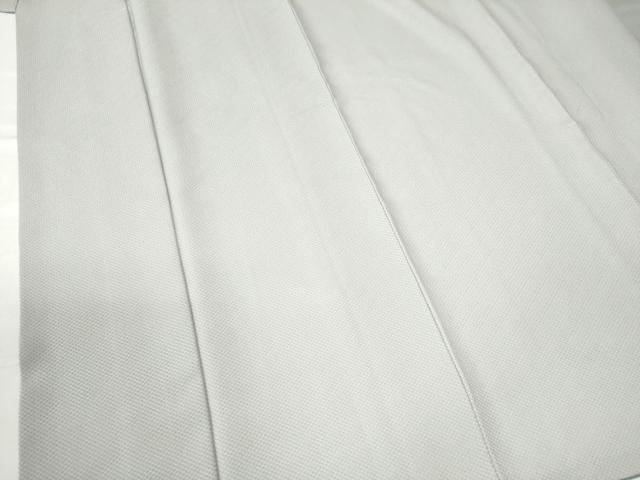 平和屋着物○上質な色無地 鹿の子地紋 白鼠色 さが美扱い 正絹 逸品