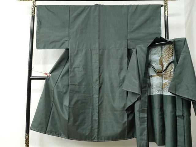 平和屋着物●男性　本場大島紬　アンサンブル　吉祥文　正絹　逸品　未使用　CAAU3132yc