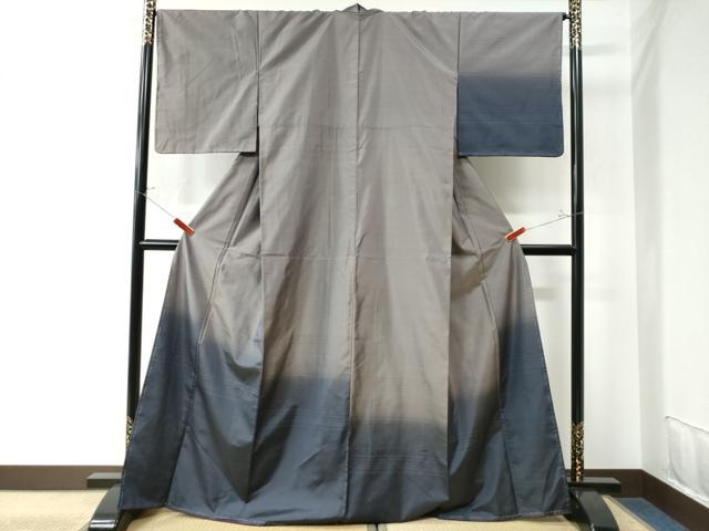 平和屋着物●訪問着　本場染大島紬　霞文　正絹　逸品　未使用　CAAU3144yc