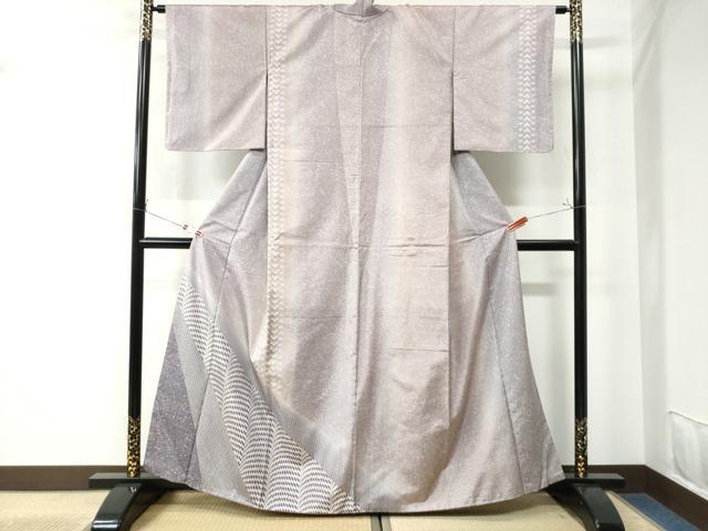 平和屋着物●訪問着　本場染大島紬　吉祥松文　正絹　逸品　CAAU3155yc