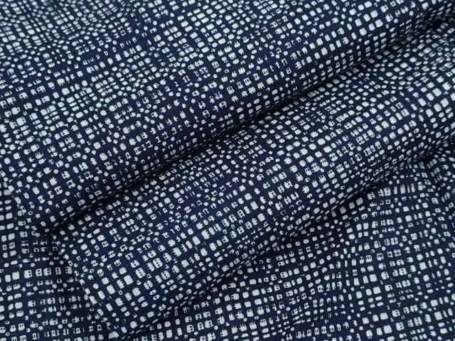 平和屋着物∴夏物　男性　浴衣　綿絽　格子柄　逸品　CAAU3555ng