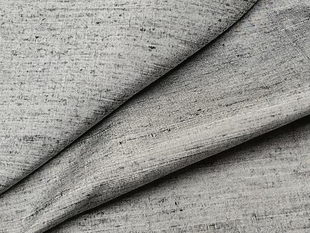 平和屋着物▽男性　紬　単衣　薄墨色　正絹　逸品　CAAU3800xi