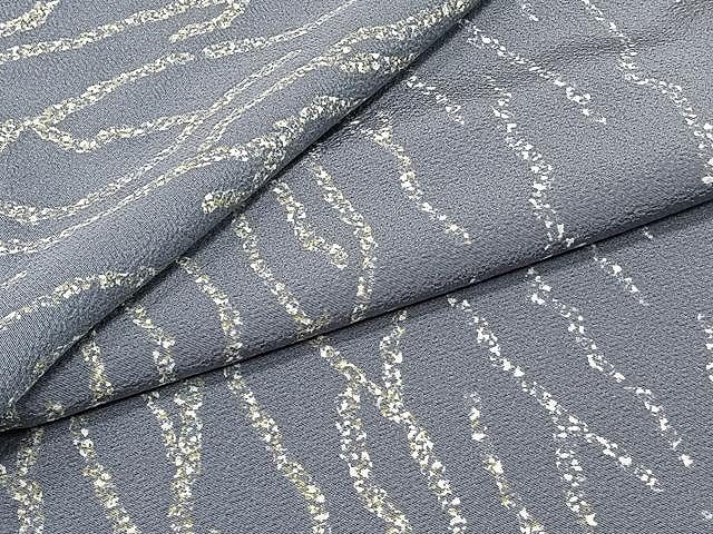 平和屋着物▽上質な小紋　単衣　霞文　正絹　逸品　CAAU3830xi