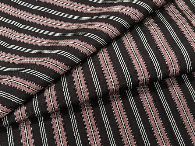 平和屋着物▽小紋　単衣　縞　CAAU3878xi