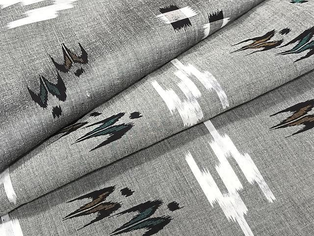 平和屋着物▽綿琉球　単衣　琉球絣文様　綿　CAAU3882xi