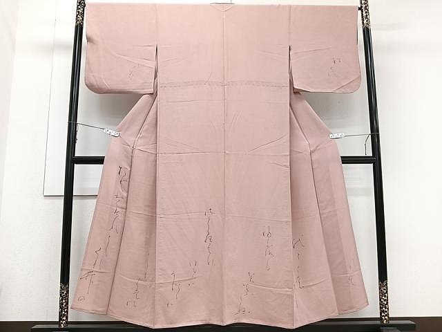 平和屋着物▽訪問着　単衣　詩歌　正絹　逸品　CAAU3893xi