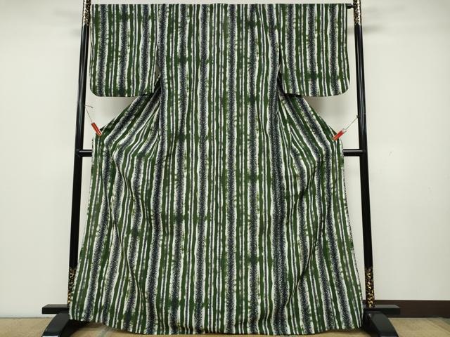 平和屋着物▽小紋 単衣 吉祥間道 洗える着物 CAAU4610ut