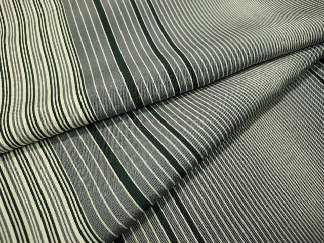 平和屋着物▽上質な小紋　単衣　縞　正絹　逸品　CAAU5261vp