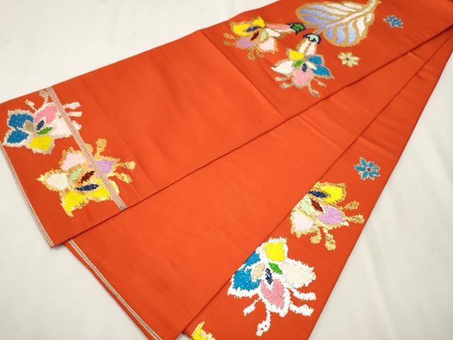 平和屋着物●龍村平蔵製　六通柄　本袋帯　モール房文　金銀糸　正絹　逸品　CAAU9217hy