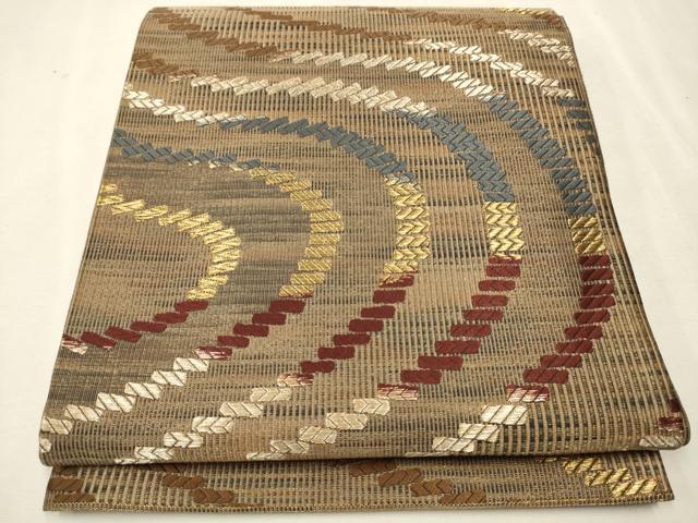 平和屋着物●六通柄袋帯　唐織　織屋宗鱗　正絹　逸品　CAAU9575hy