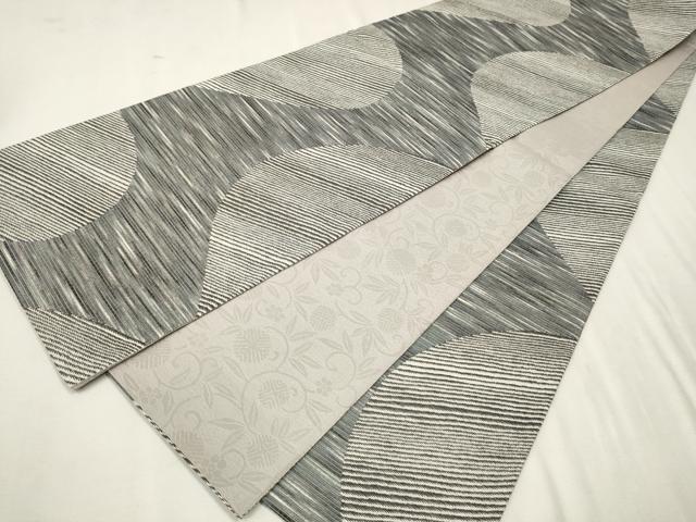 平和屋着物●両面　六通柄袋帯　吉祥丸文　正絹　逸品　CAAU9587hy