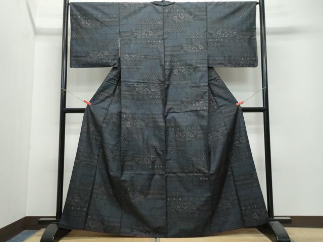 平和屋着物○上質な紬 浅蘇芳色 正絹 逸品 DAAS2418tw