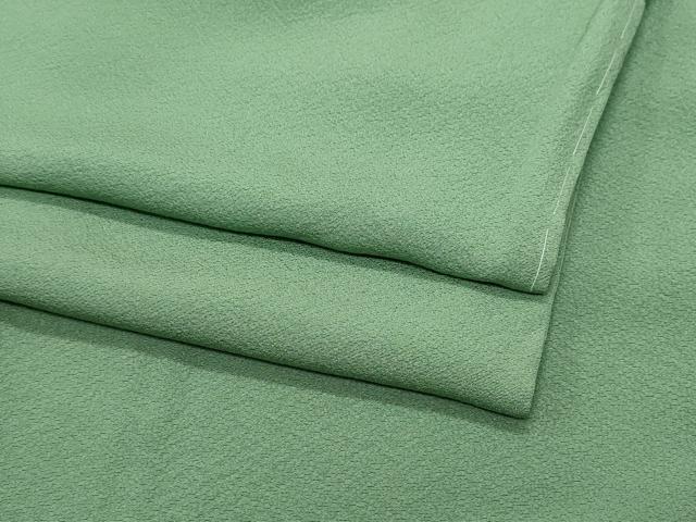 平和屋着物●上質な色無地　柳染色　正絹　逸品　未使用　CAAU9636vf