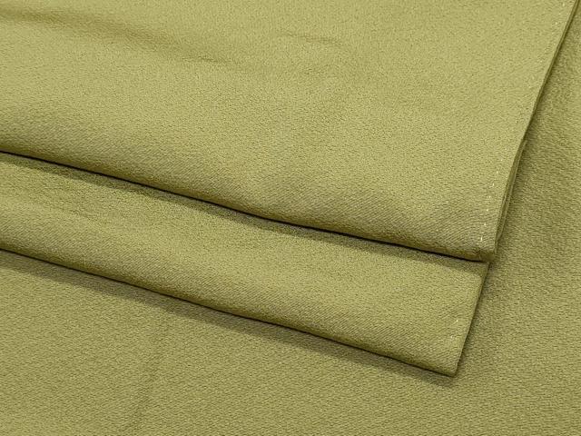 平和屋着物●上質な色無地　利休茶色　正絹　逸品　CAAU9637vf