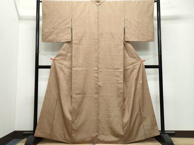 平和屋着物●訪問着　作家物　紬地　吉祥文　正絹　逸品　CAAU9640vf