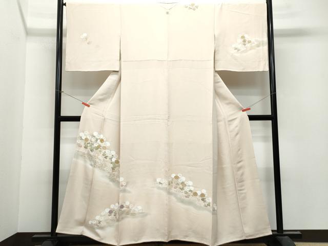 平和屋着物□訪問着 刺繍 草花文 暈し染め 金彩 正絹 逸品 AAAX8589ma