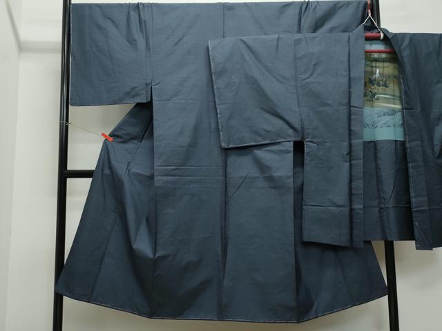 平和屋着物●男性　本場大島紬　アンサンブル　100亀甲　総詰め　正絹　逸品　CAAU9661vf