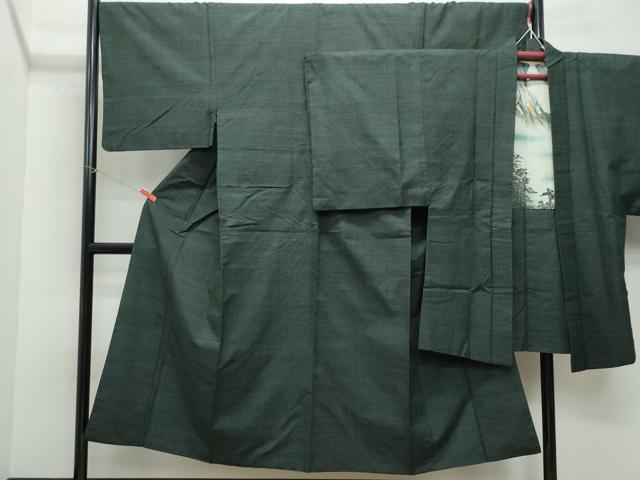 平和屋着物●男性　紬　アンサンブル　霞文　正絹　逸品　CAAU9666vf