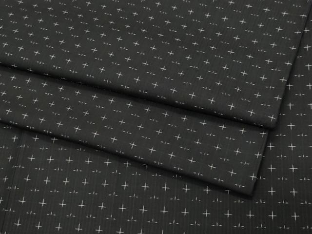 平和屋着物●本場大島紬　十字絣　正絹　逸品　CAAU9679vf