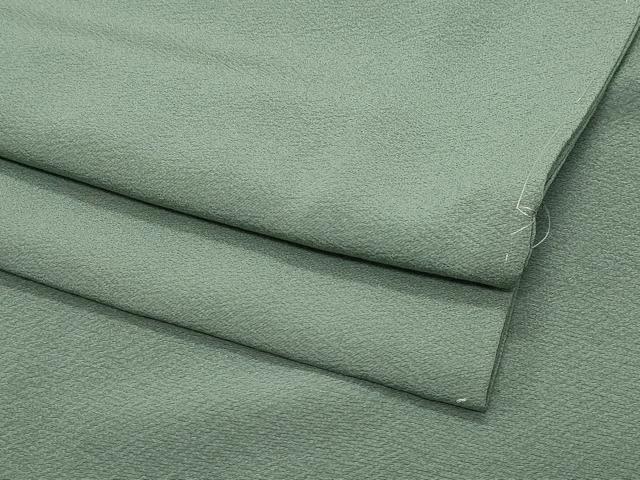 平和屋着物●上質な色無地　青白橡色　正絹　逸品　未使用　CAAU9862vf