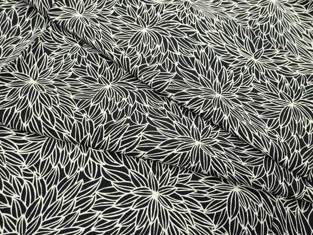 平和屋着物●上質な小紋　舞花尽くし　黒地　正絹　逸品　CAAU9888vf