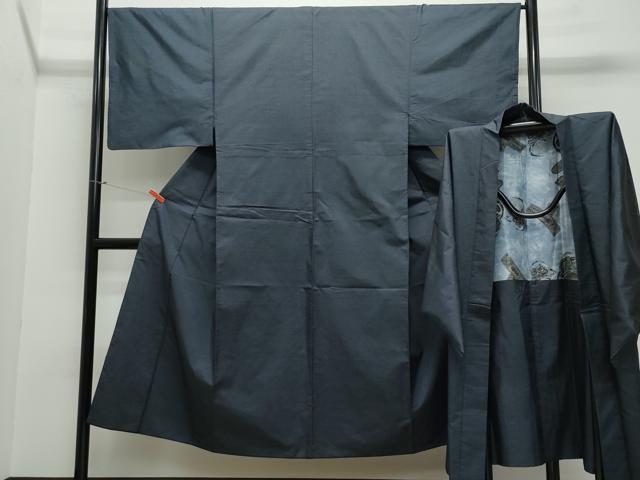 平和屋着物●男性　本場大島紬　アンサンブル　120亀甲　総詰め　正絹　逸品　CAAU9936vf