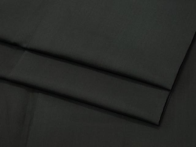平和屋着物●本場大島紬　色無地　黒色　正絹　逸品　CAAU9991vf