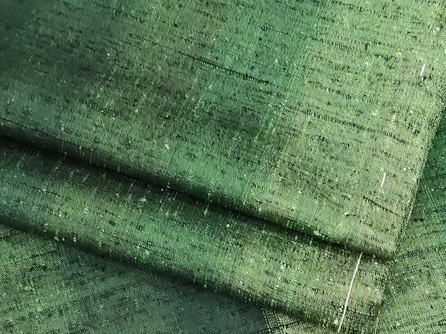 平和屋着物▽上質な紬　単衣　間道　正絹　逸品　CAAV0965ou